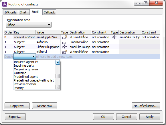 Basics about email routing