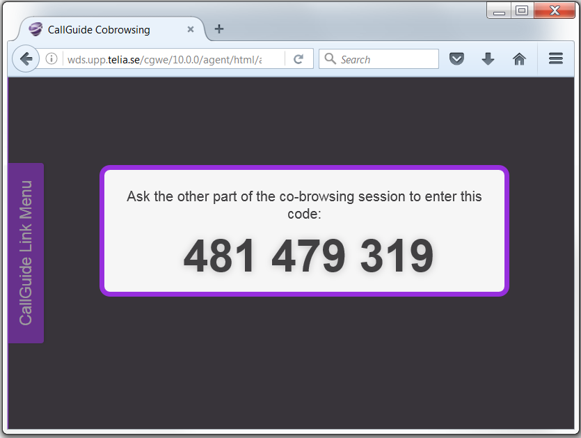 Co-browsing – share web page