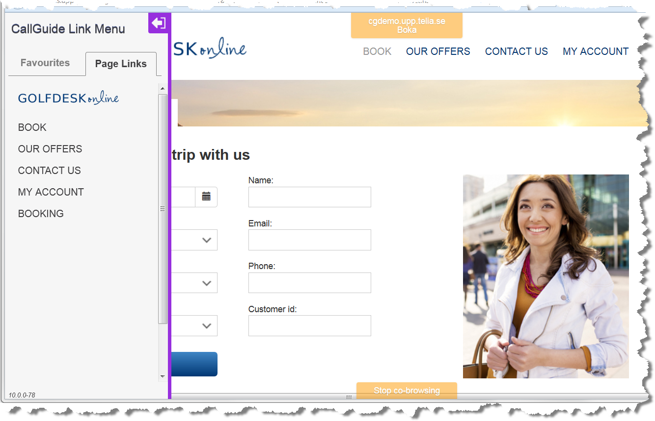 Co-browsing – share web page