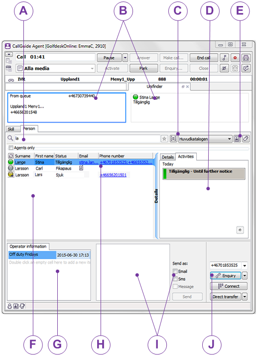 Overview of Person tab in Unifinder