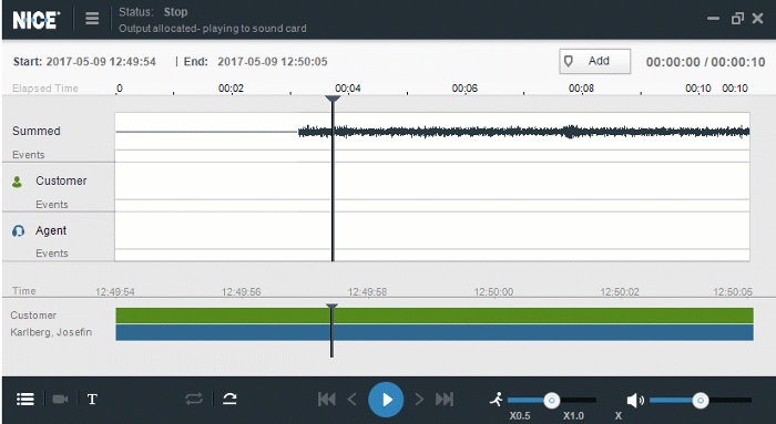 The NICE Player® audio player