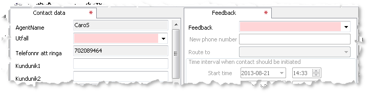 Support functions with mandatory fields